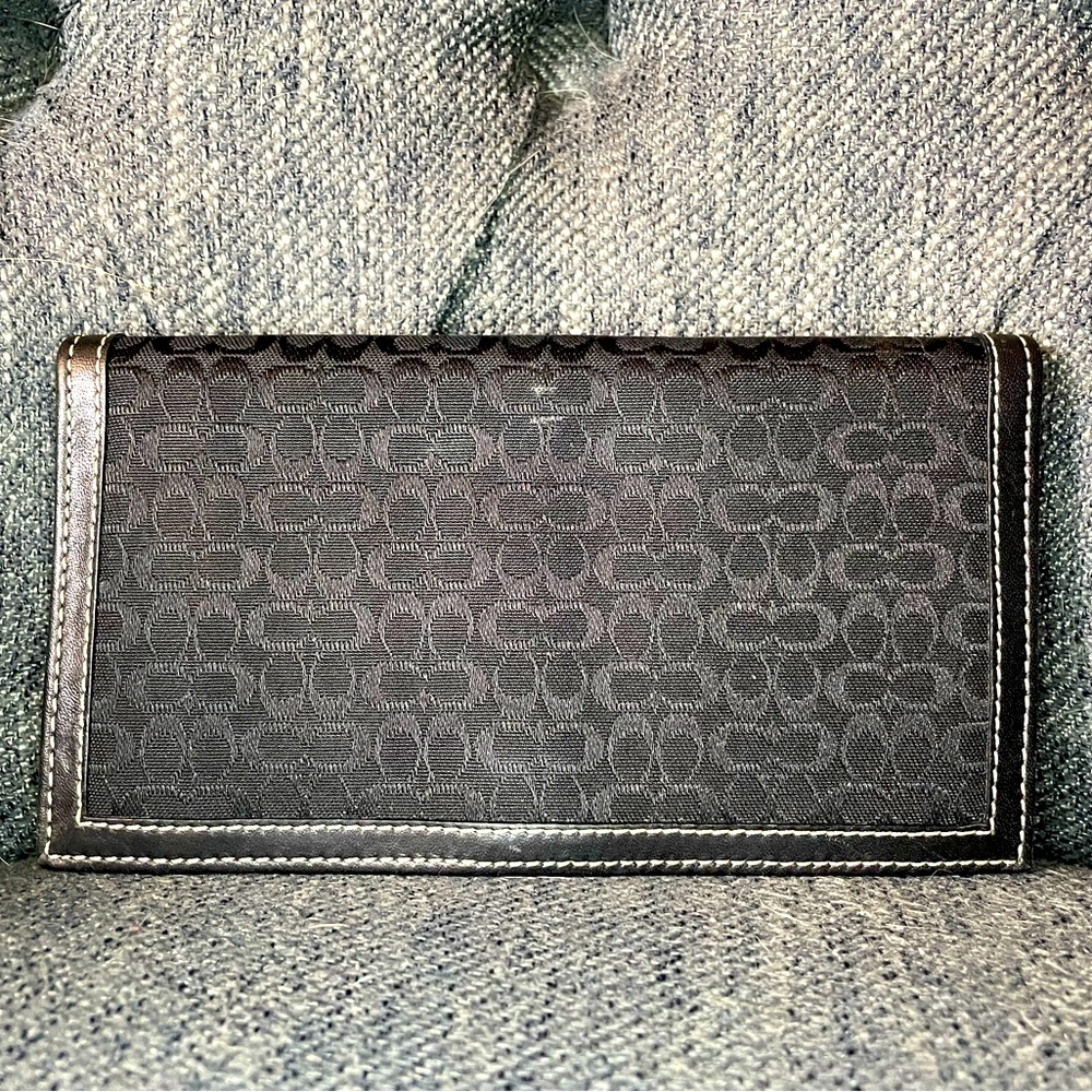 Like New Coach Checkbook Cover - Gem